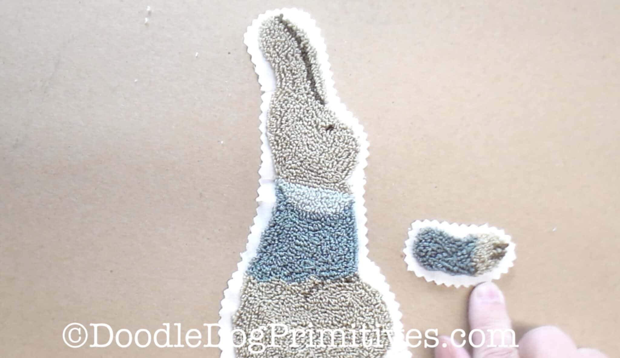 Adding 3D Arms to a Punch Needle Project - DoodleDog Designs