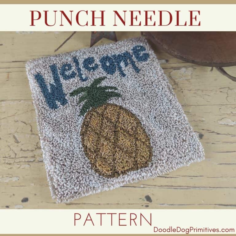 Punch Needle Patterns - DoodleDog Designs Primitives