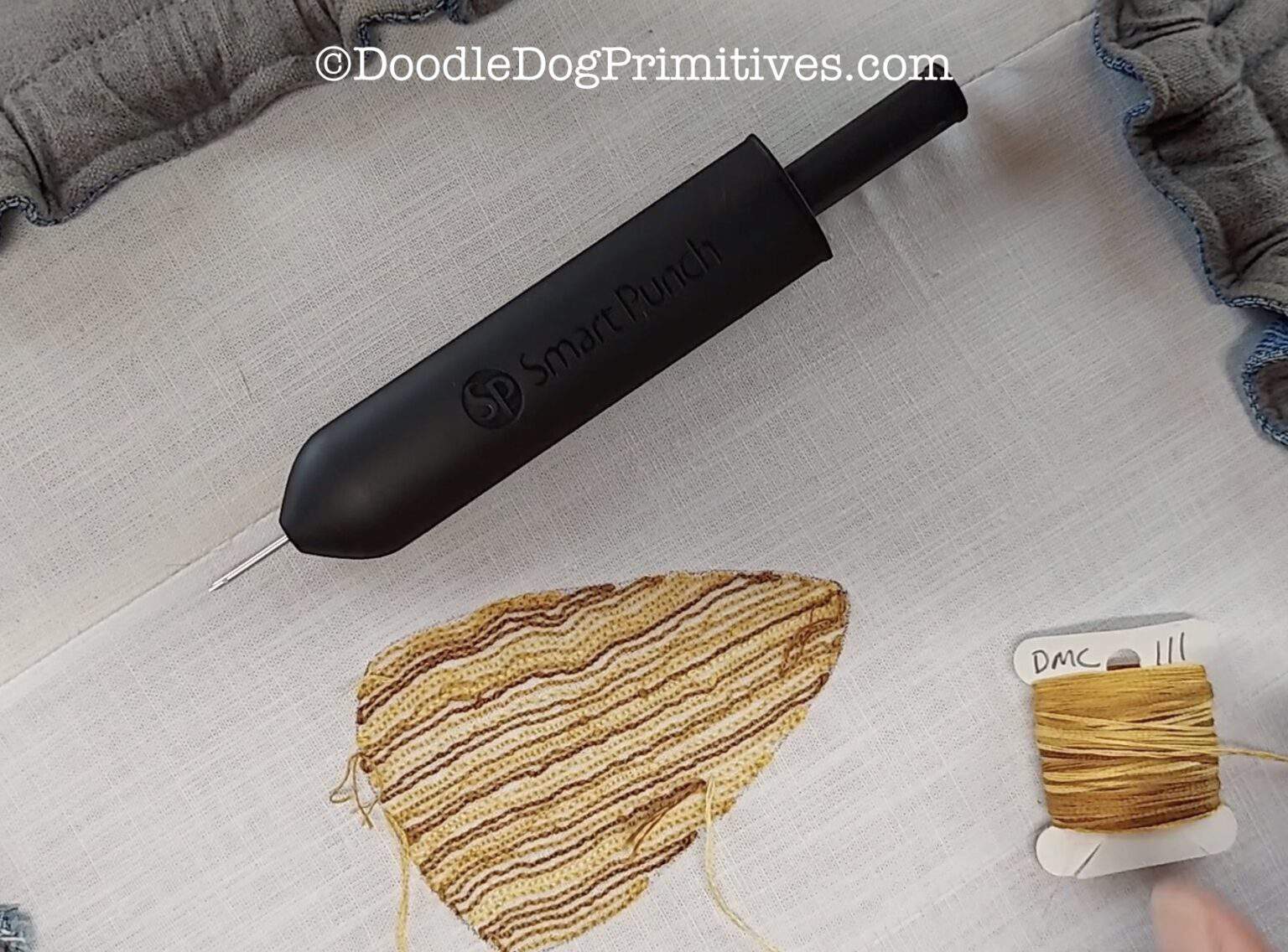 Punch Needle Ornamental Corn Bowl Filler - DoodleDog Designs Primitives