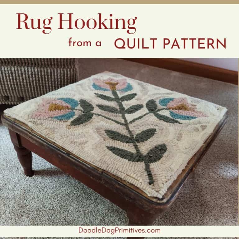 Rug Hooking Tutorials - DoodleDog Designs Primitives