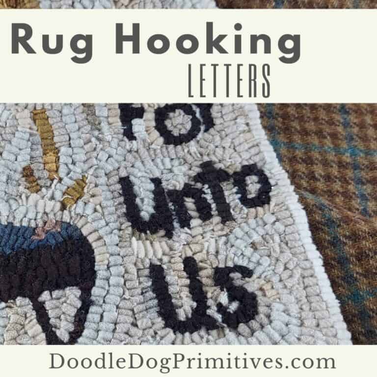 Rug Hooking Tutorials - DoodleDog Designs Primitives