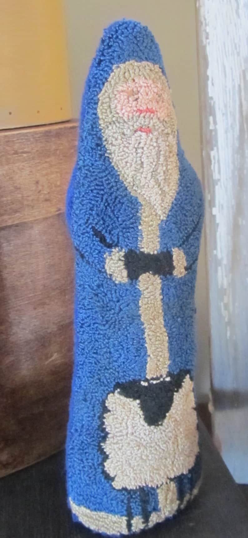 Santa & Sheep Punch Needle Pattern - DoodleDog Designs Primitives