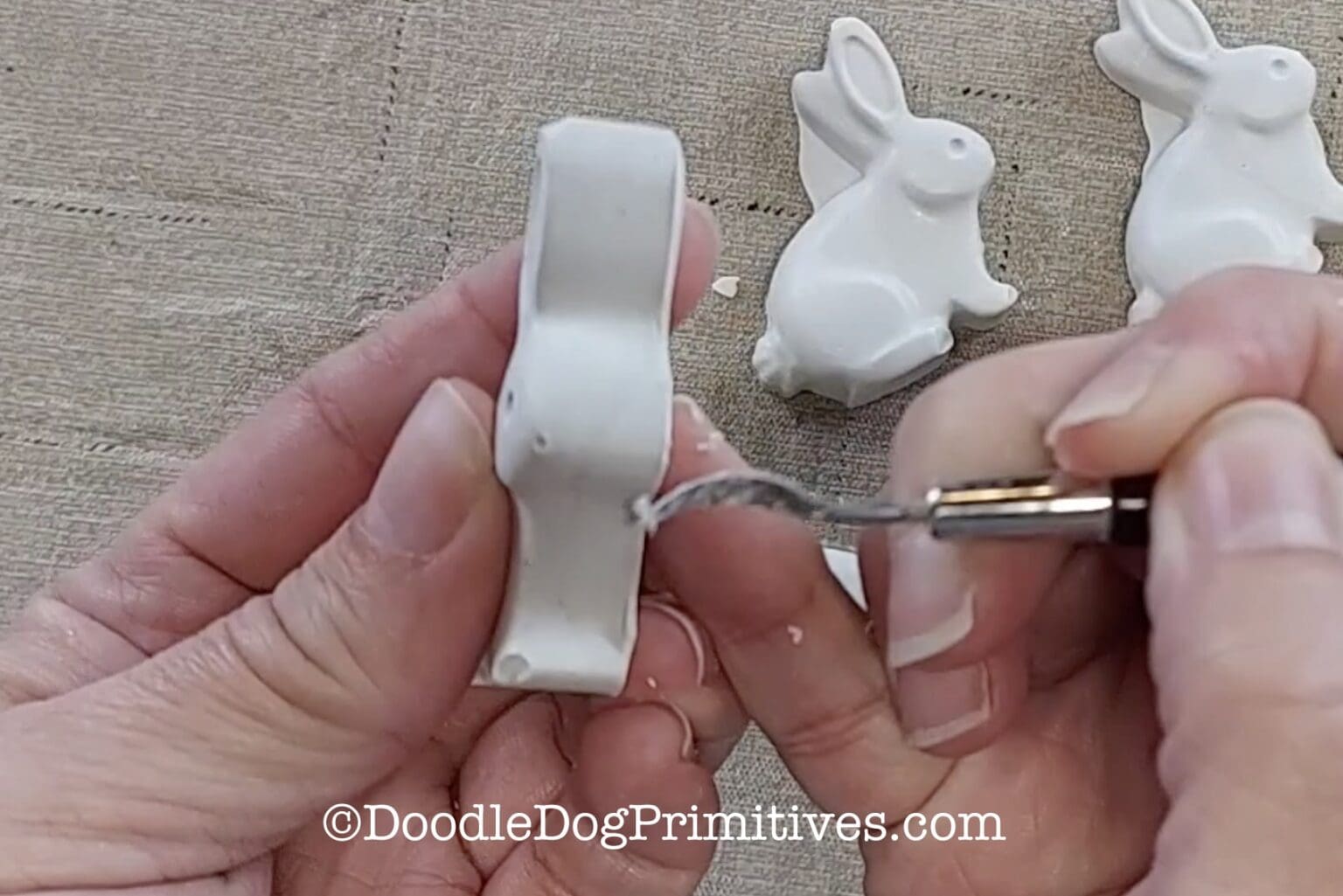 Spring Primitive Decor: DIY Chalkware Bowl Fillers - DoodleDog Designs ...