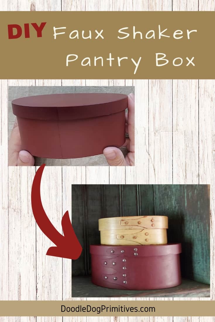 DIY Faux Shaker Pantry Box - DoodleDog Designs Primitives