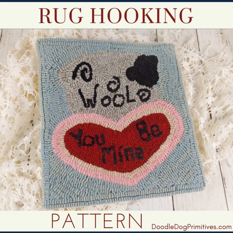 Rug Hooking Patterns - DoodleDog Designs Primitives