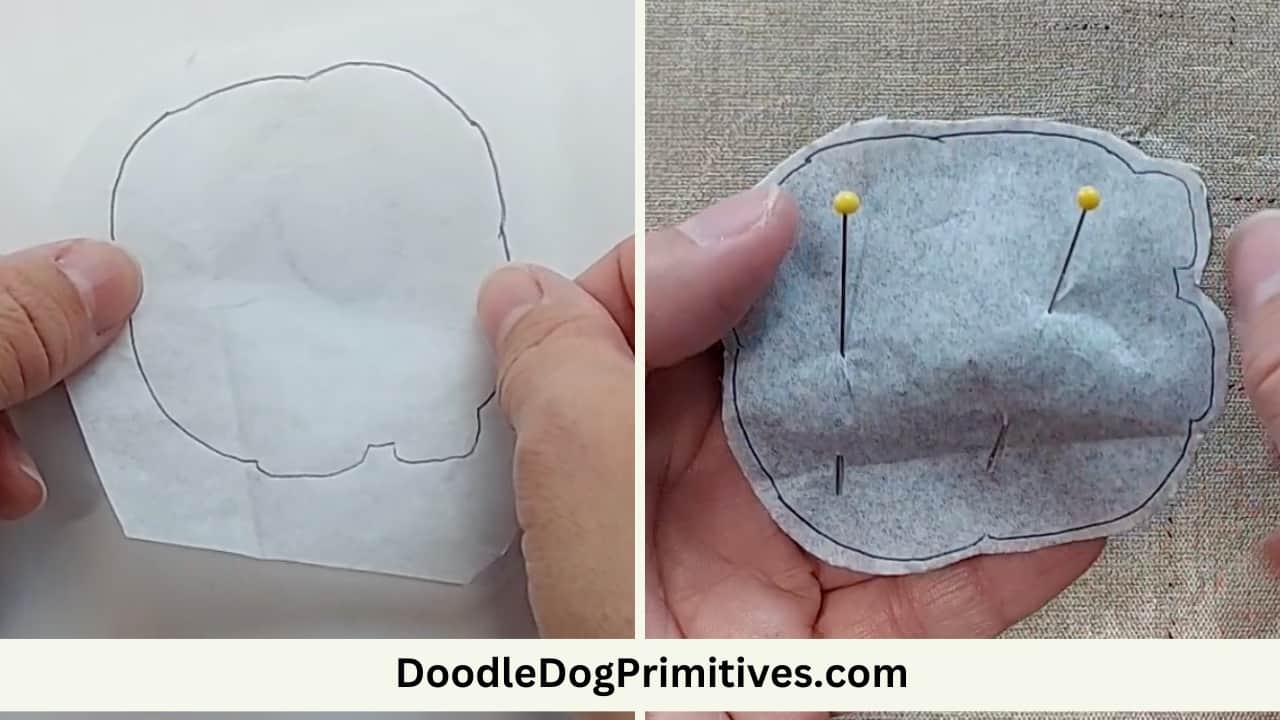 Sheep Pin Punch Needle Tutorial - DoodleDog Designs Primitives