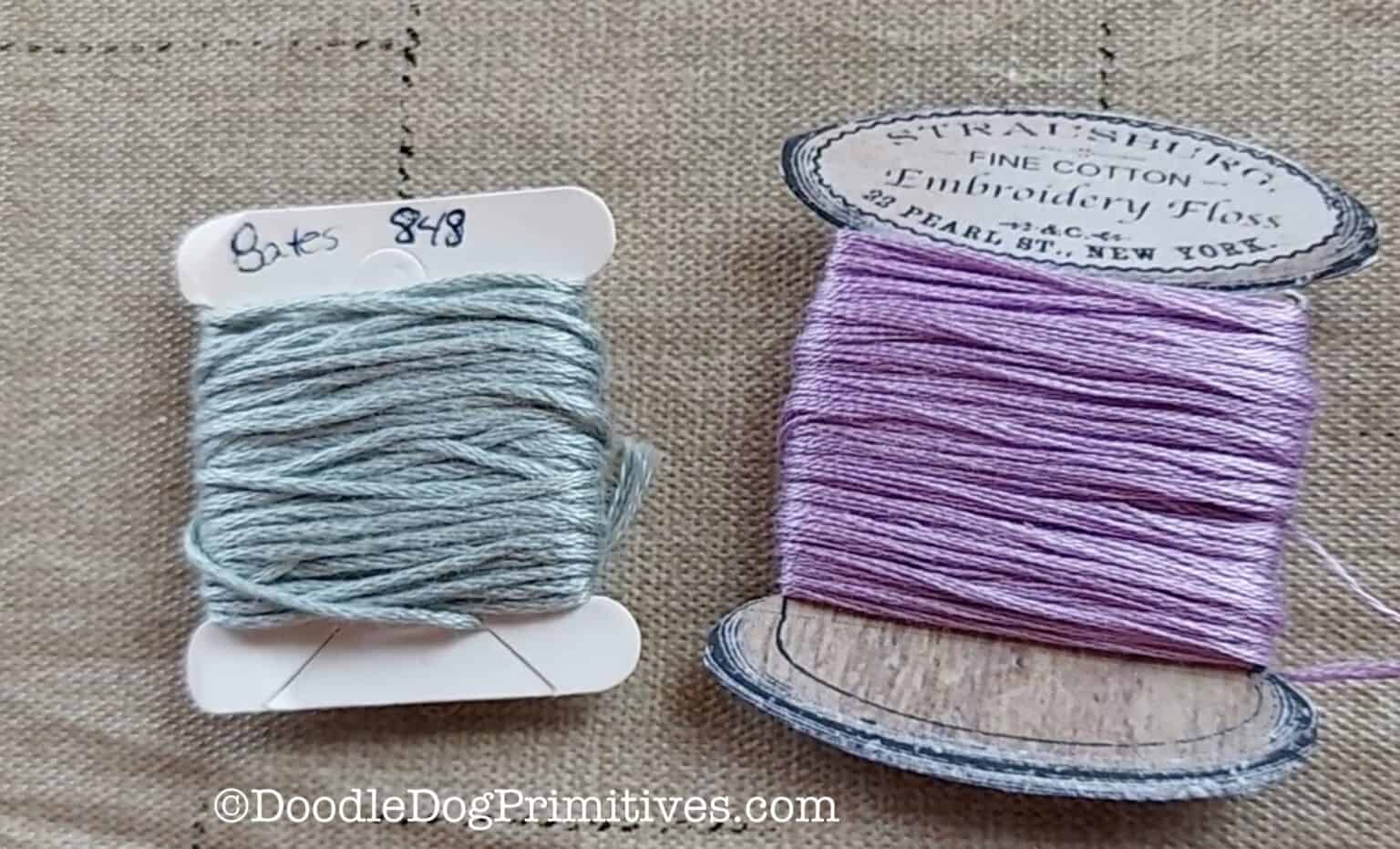 Organize Embroidery Floss - DoodleDog Designs Primitives