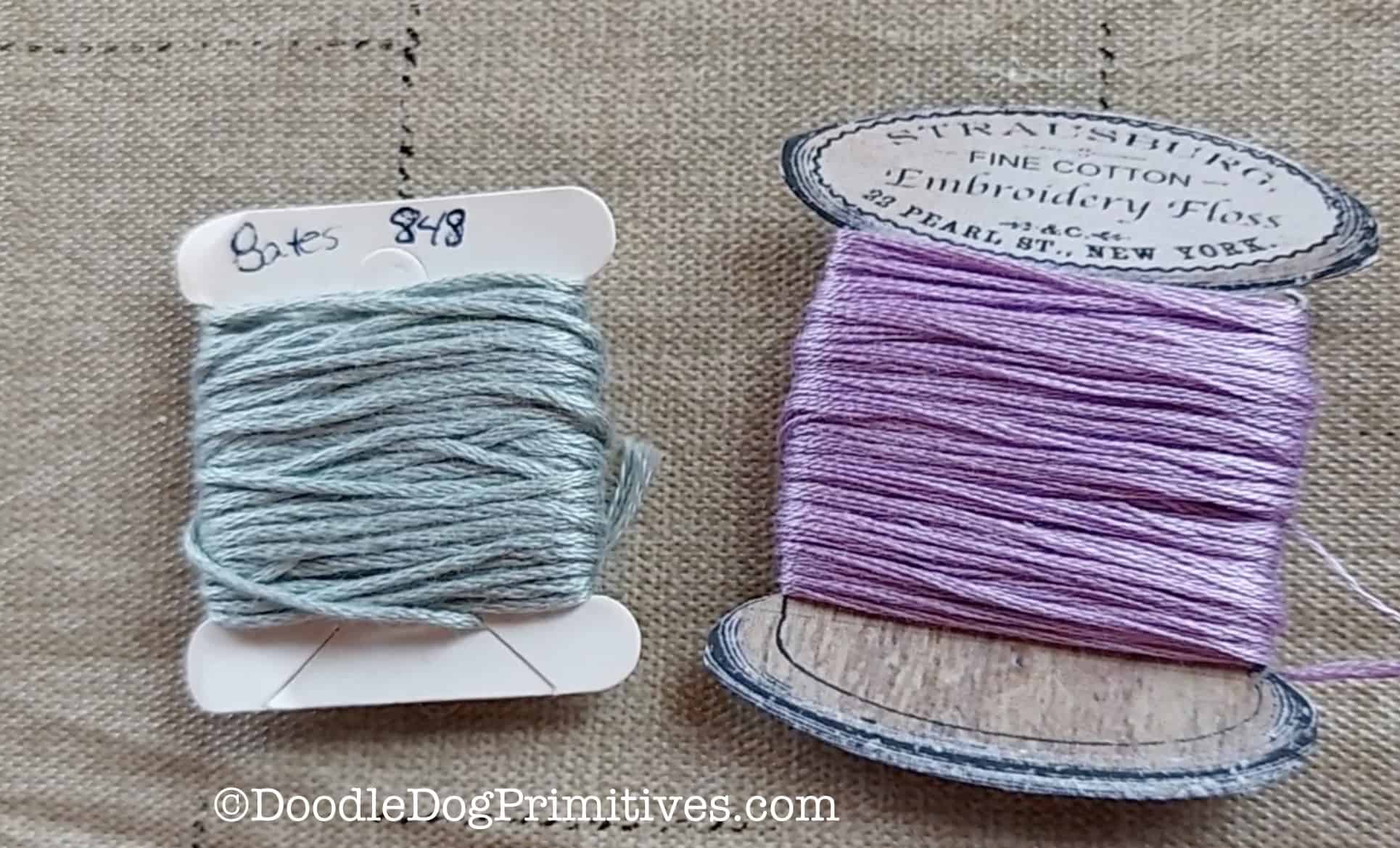Organize Embroidery Floss - DoodleDog Designs Primitives