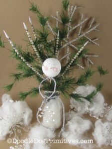 Snowman Pick Tutorial - DoodleDog Designs Primitives