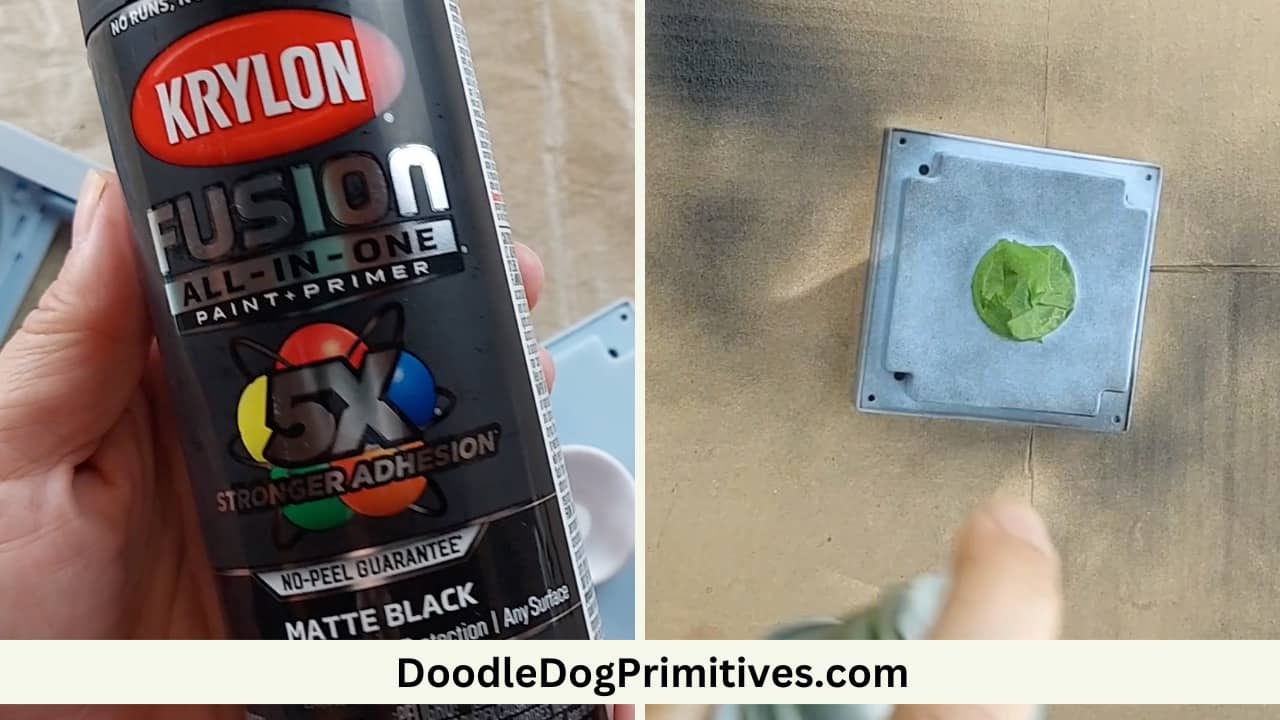 Thrifted Lantern Makeover - DoodleDog Designs Primitives