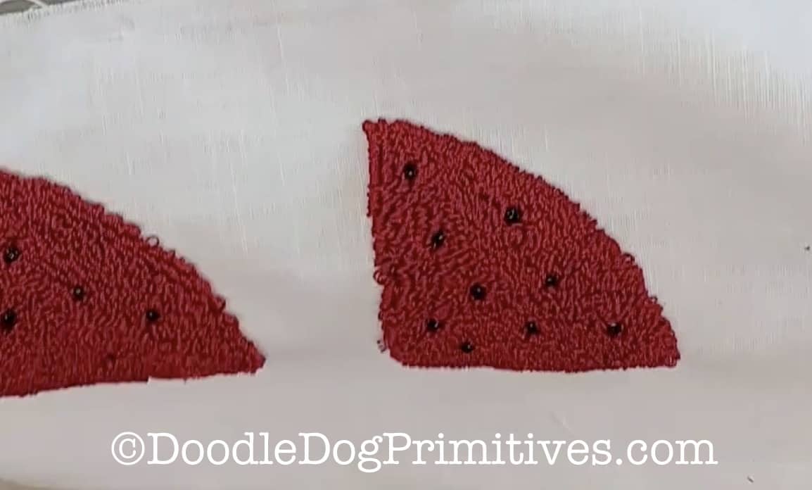 Punch Needle Strawberries Tutorial - DoodleDog Designs Primitives