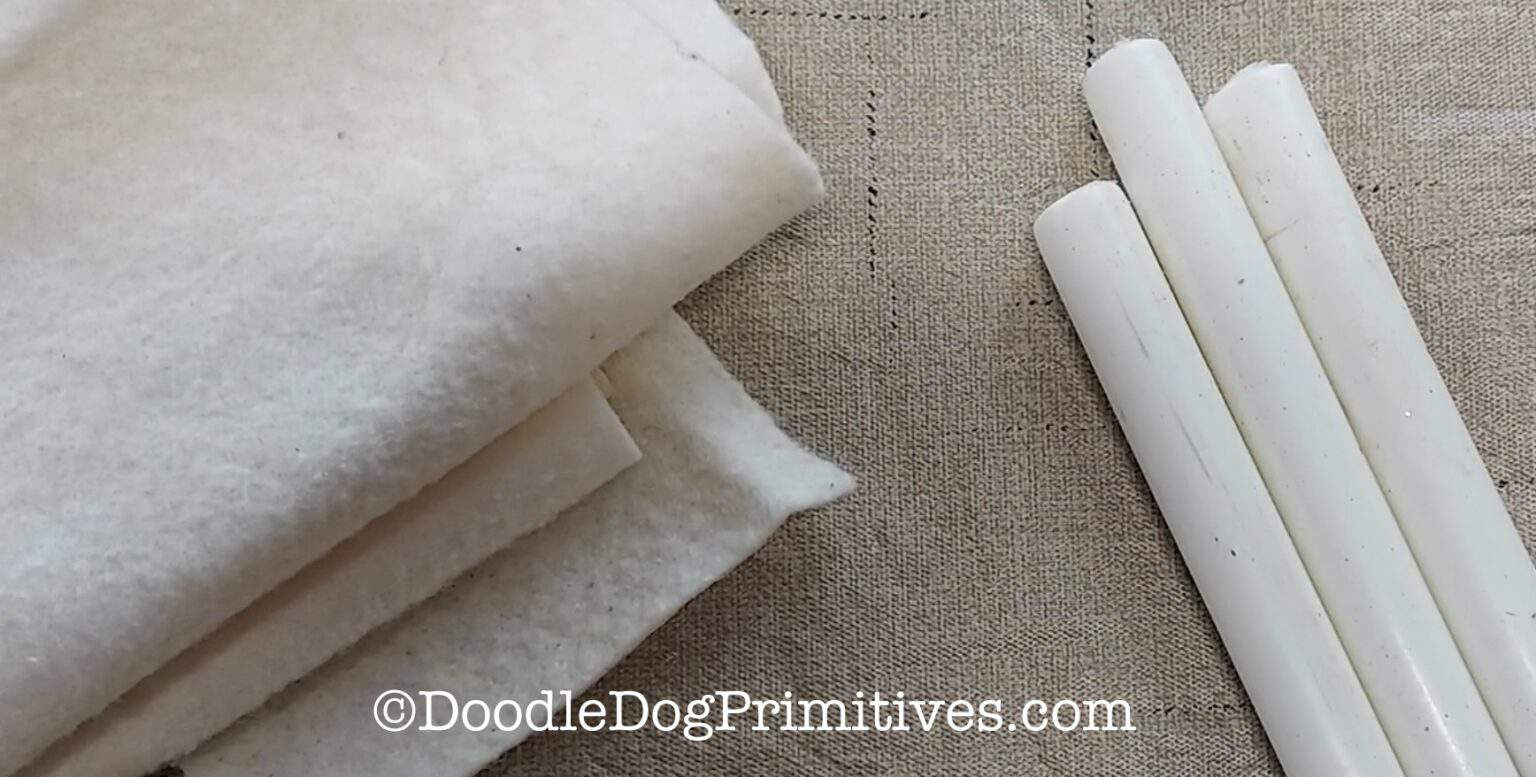 Primitive Peppermint Sticks Tutorial - DoodleDog Designs Primitives