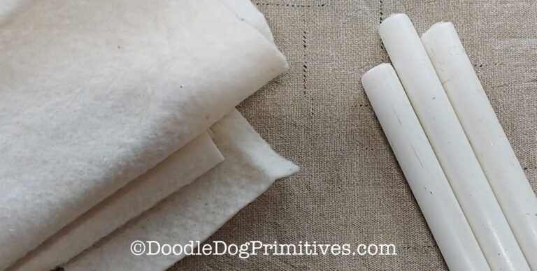 Primitive Peppermint Sticks Tutorial - DoodleDog Designs Primitives