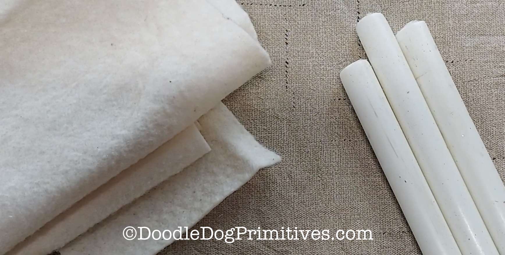 Primitive Peppermint Sticks Tutorial - DoodleDog Designs Primitives