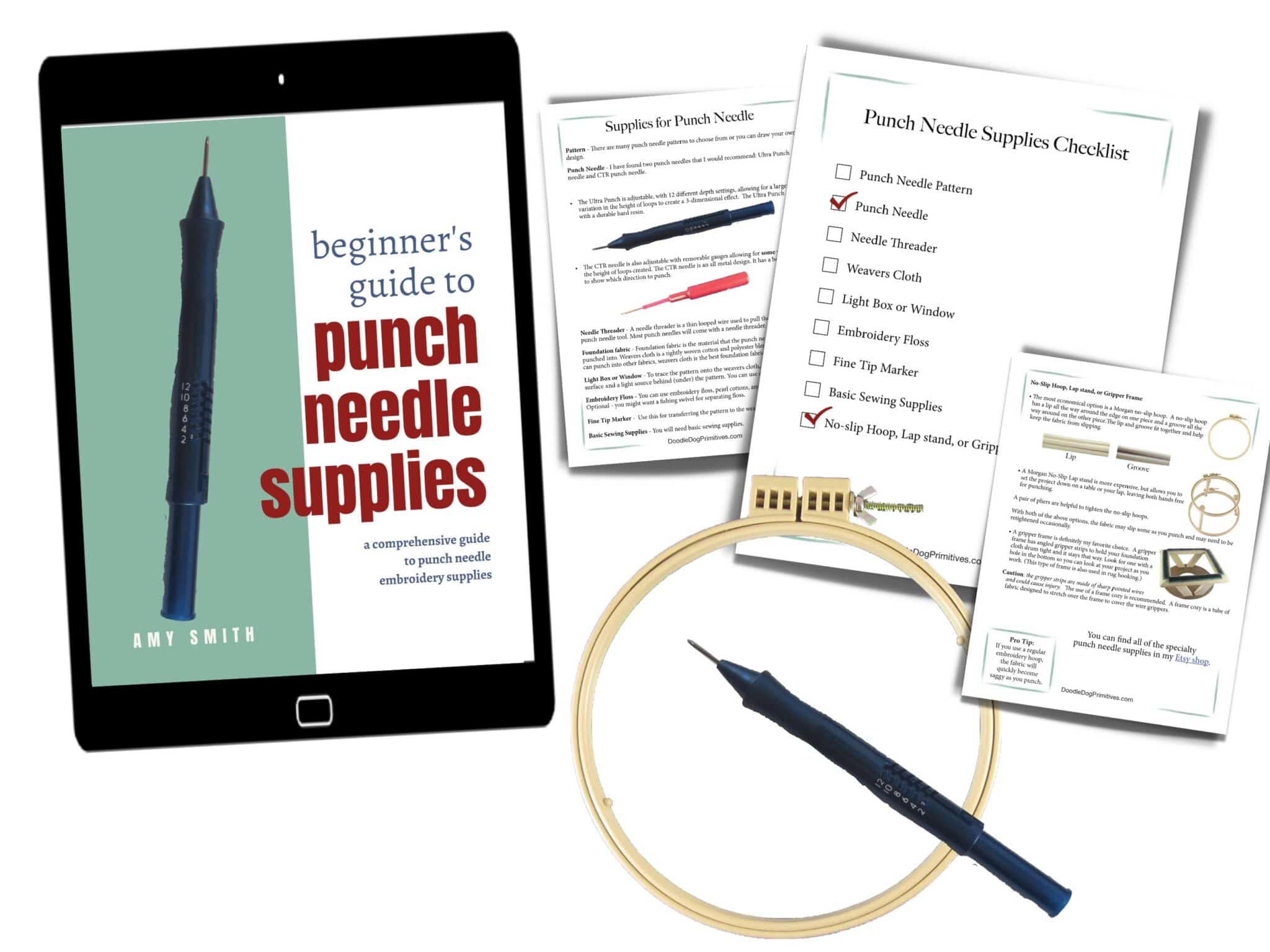How to Punch Needle Series #1: Tracing the Punch Needle Pattern