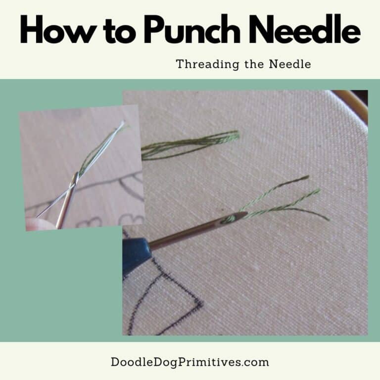 How to Punch Needle Series #4: Threading the Needle