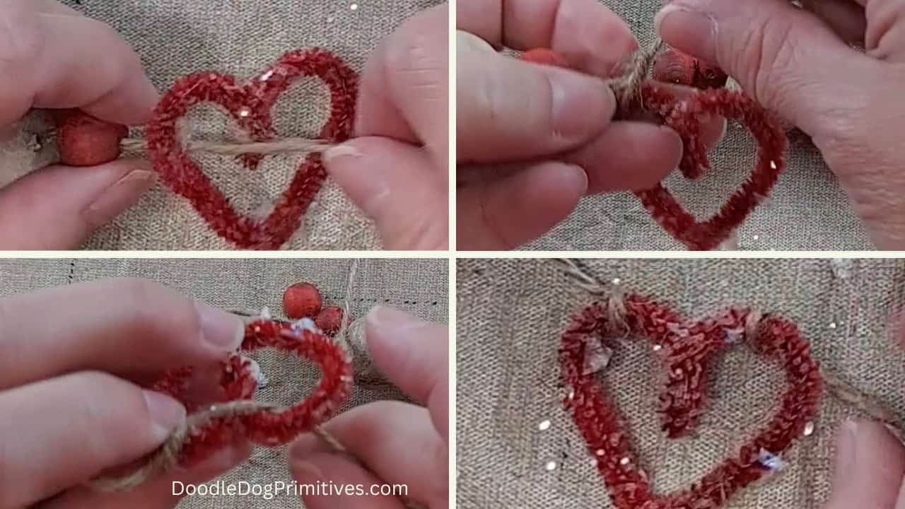 Primitive Valentine Decor Tutorial - DoodleDog Designs Primitives