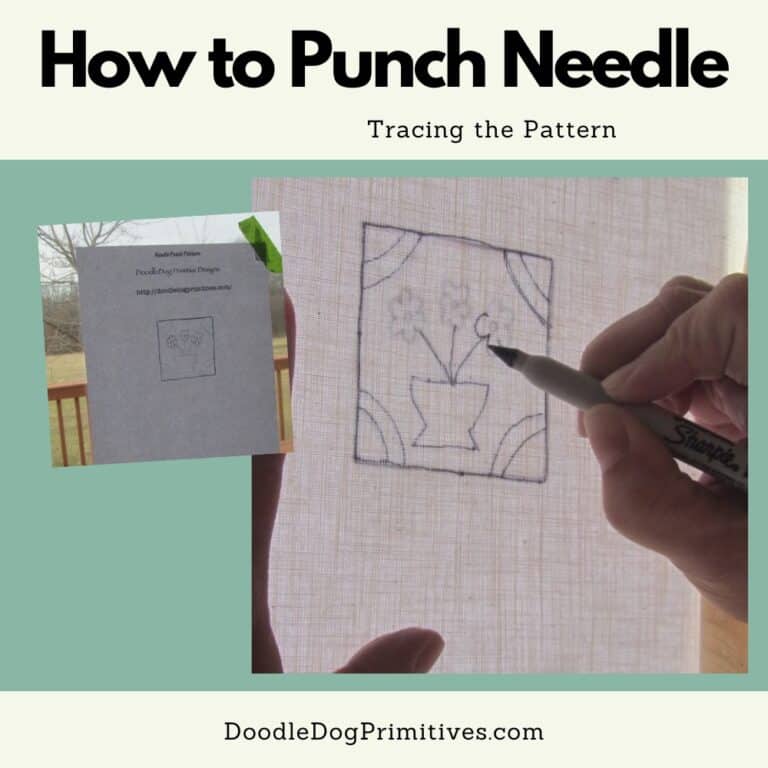 How to Punch Needle Series #1: Tracing the Punch Needle Pattern