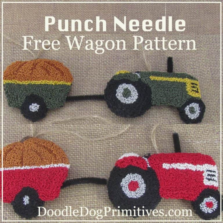 Free Punch Needle & Rug Hooking Patterns - DoodleDog Primitives