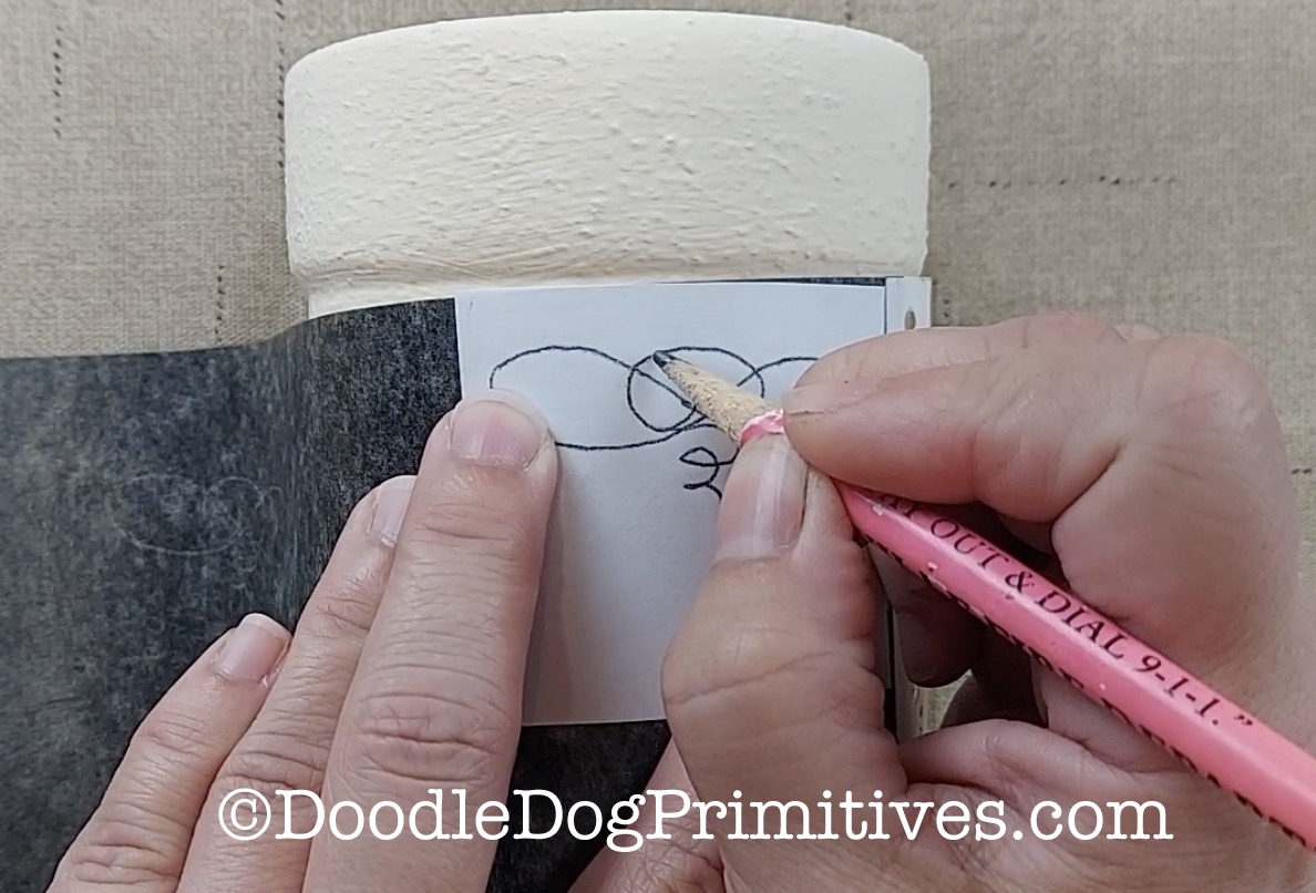 Thrifted Crock Makeover - DoodleDog Designs Primitives