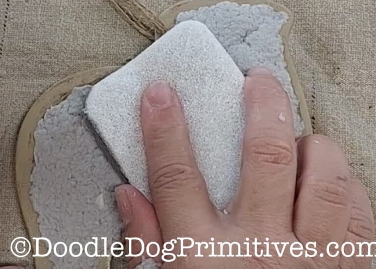 Fake Blackened Wax Sheep - DoodleDog Designs Primitives