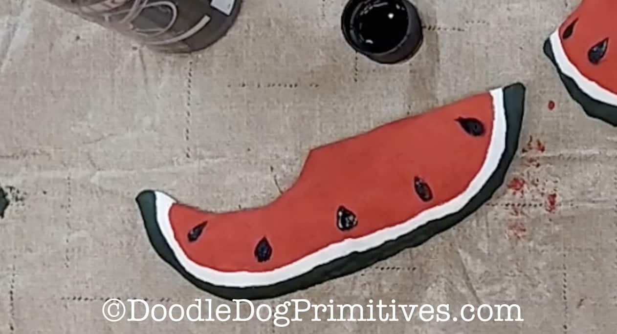 DIY Primitive Watermelon Slices - DoodleDog Designs Primitives