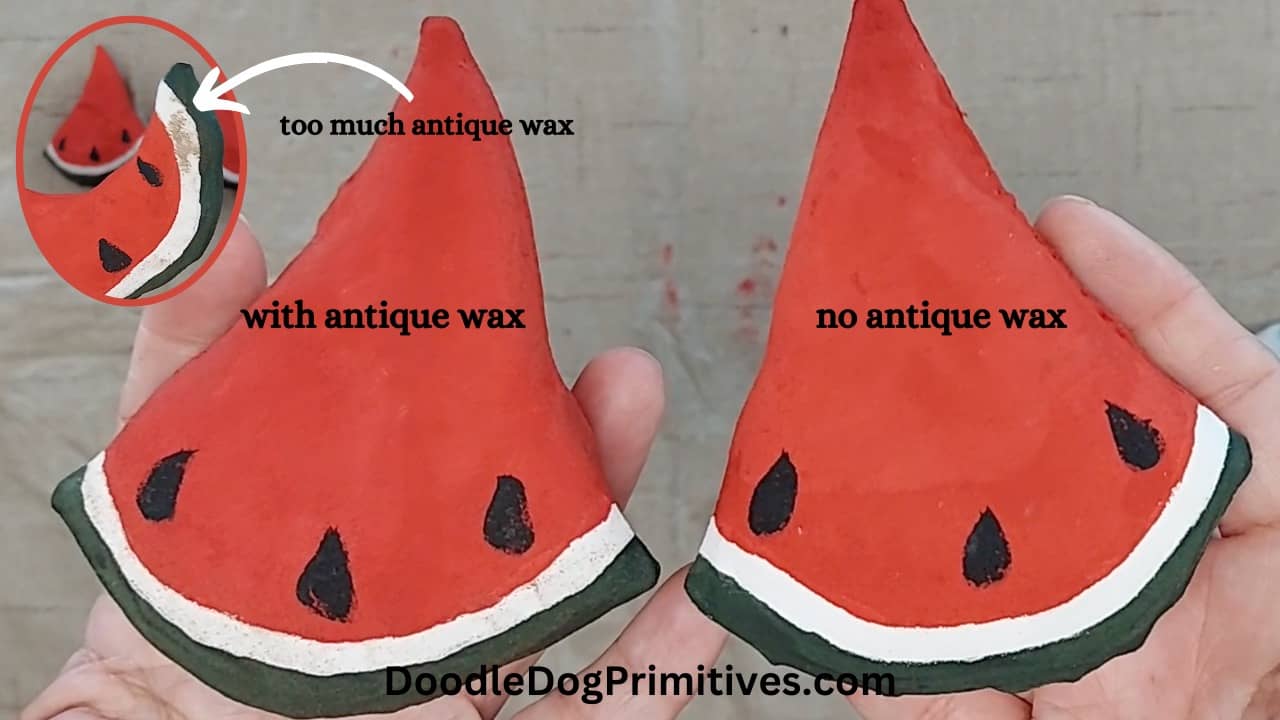 DIY Primitive Watermelon Slices - DoodleDog Designs Primitives