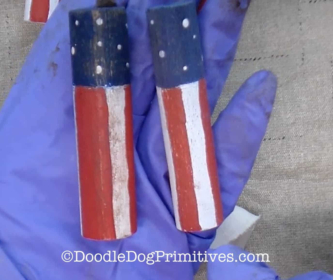 Primitive Firecracker Bundles Tutorial - DoodleDog Designs Primitives