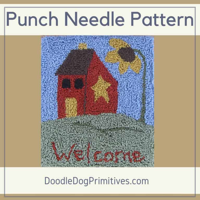 Punch Needle Patterns - DoodleDog Designs Primitives