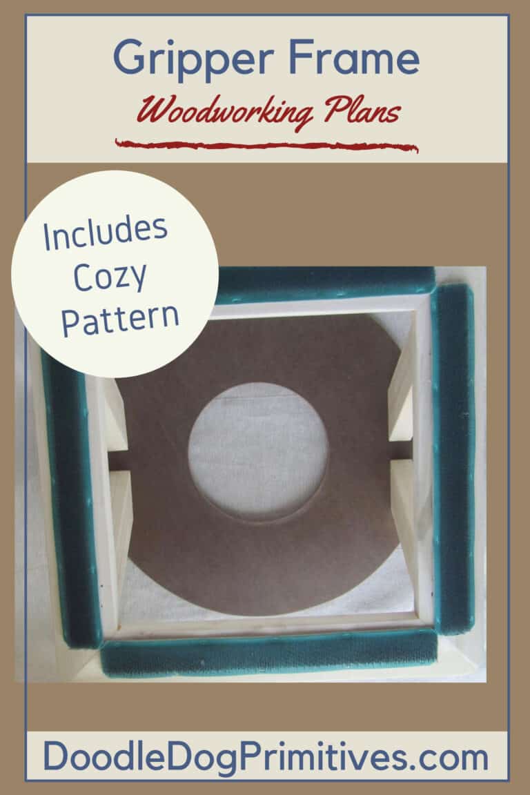 Woodworking Plans for Gripper Frame - DoodleDog Designs Primitives